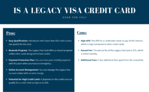 Legacy Credit Card Review - Credit Having